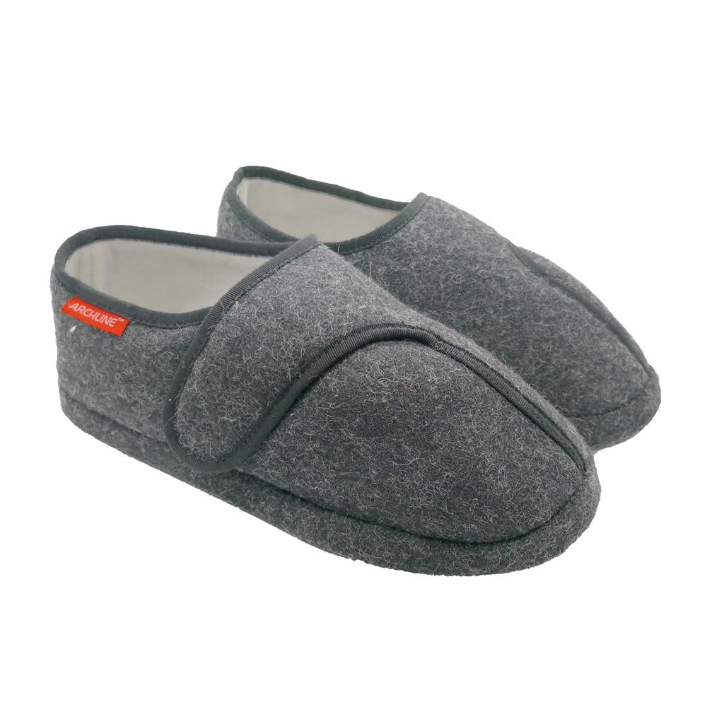 Archline Orthotic Slippers Plus (With Adjustable Strap) - Grey – 66fit ...